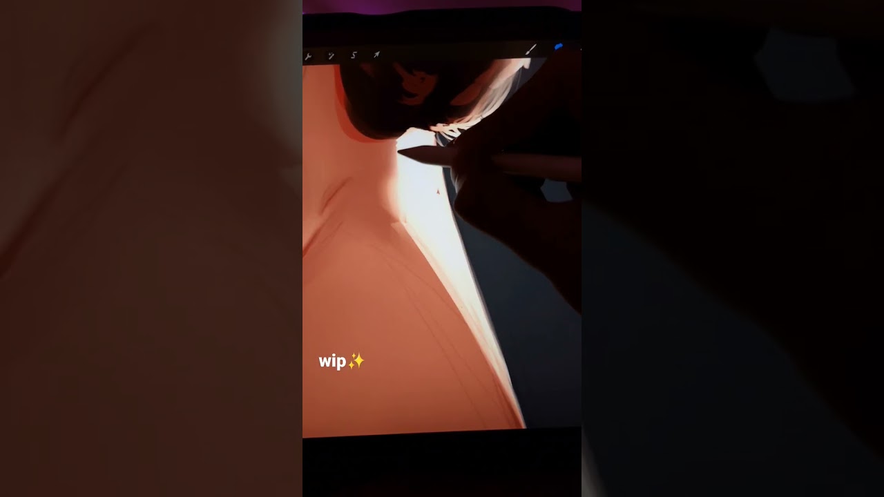 work in progress portrait study ✨ #shorts #digitalart #procreate #art