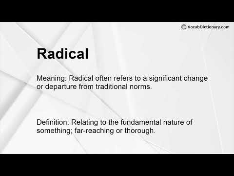 Radical Meaning