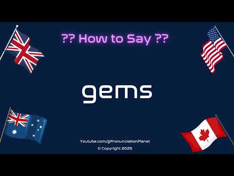 ๐โจ How to Pronounce gems? (CORRECTLY) | Pronunciation Planet