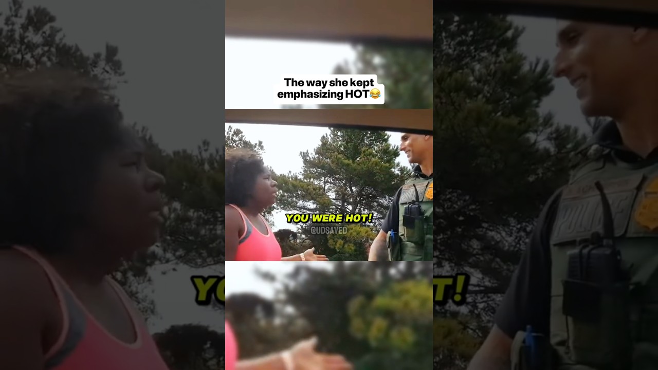 she tried flirting her way out of a ticket 😭