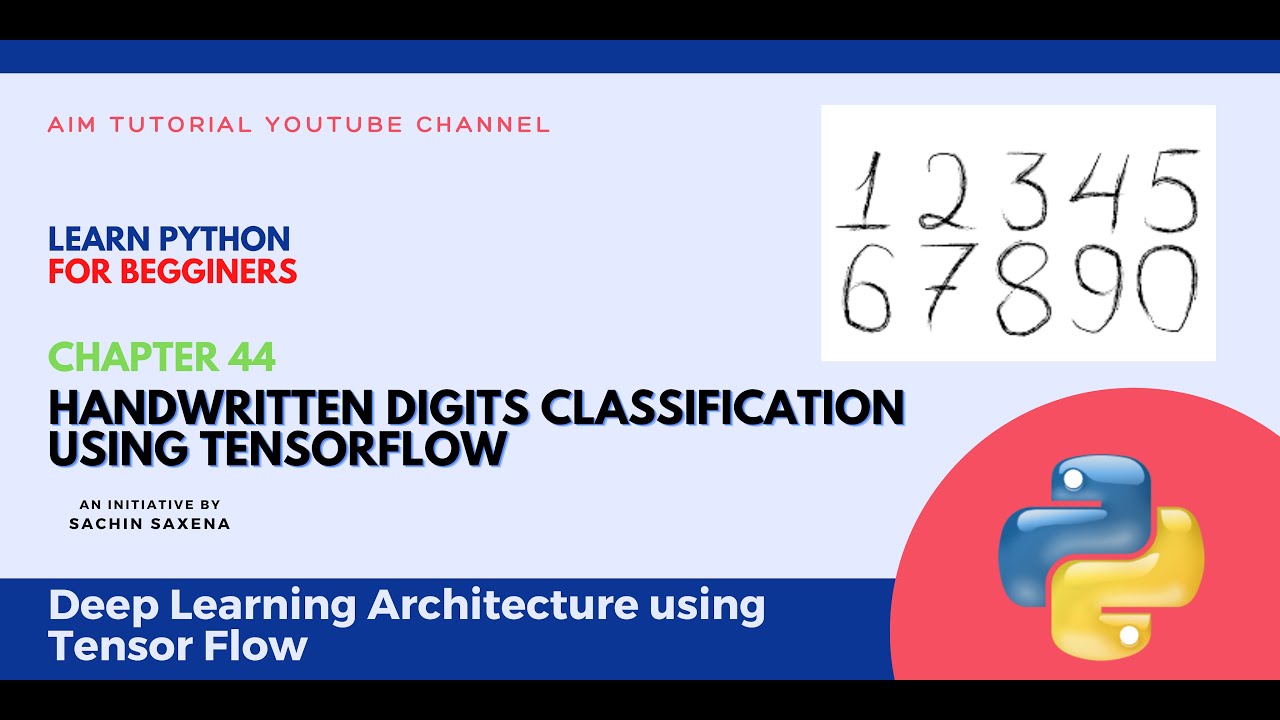 Chapter 44 Handwritten digits classification using TensorFlow