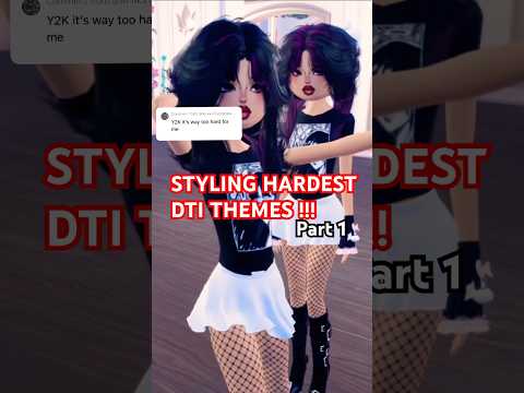 STYLING THE HARDEST DTI THEMES #dti #theme #shorts #fypγ·γ #games #roblox #dresstoimpress