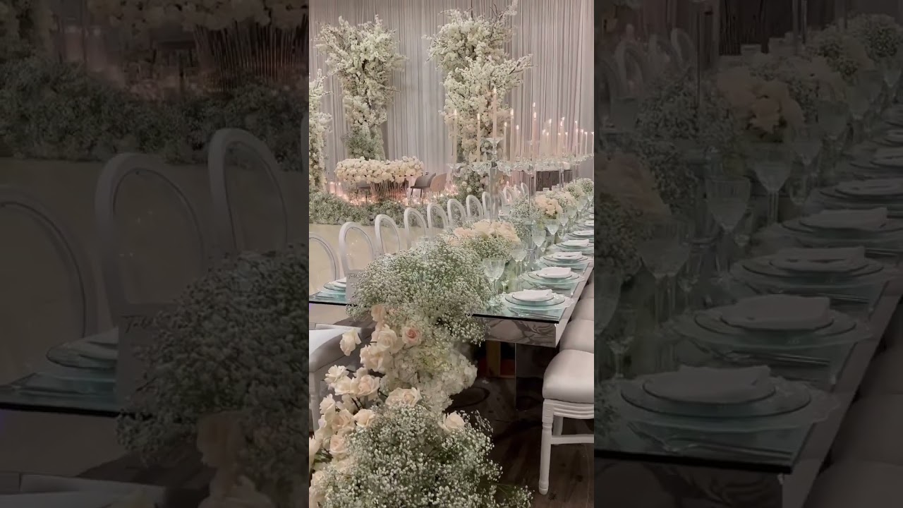 DIY Wedding Venue | All White on White venue decorations #wedding #weddingideas #bridal