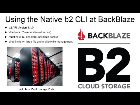 Backblaze b2 Command Line Interface Primer
