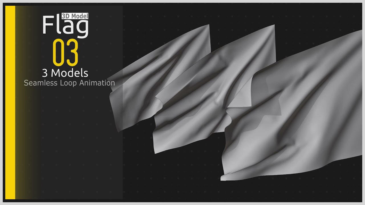 Flag 03 - Seamless Loop Animation