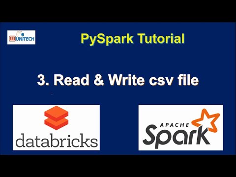 3. How to read write csv file in PySpark | Databricks Tutorial | pyspark tutorial for data engineer