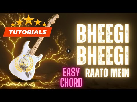 Bheegi Bheegi Raato Mein Gutar Tutorial | Easy Guitar Chord | Kishore Kumar |भीगी भीगी रातों में