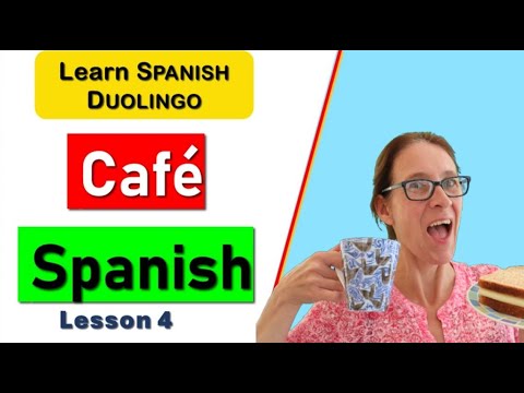 Spanish Duolingo goes to the cafe *Lesson 4*