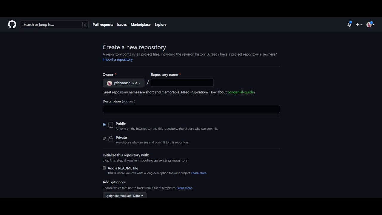 Creating new repository - #1 | GitHub | Coding Practice