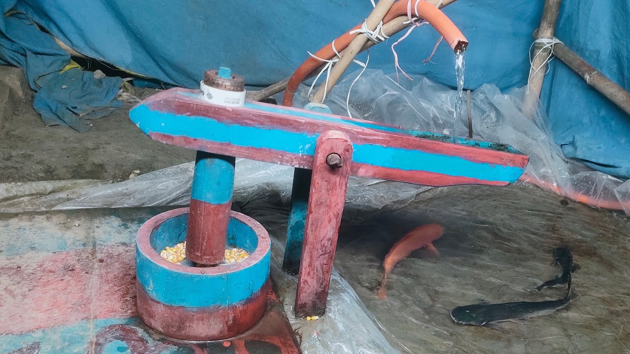 water powered pounder corn mill live