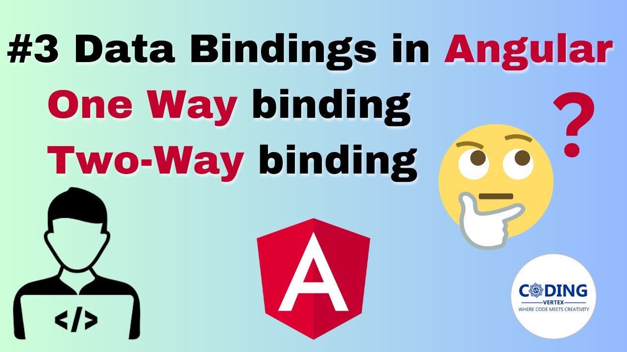 #3 Angular Data Binding Tutorial: One-Way and Two-Way Data Binding | Angular tutorials for beginners