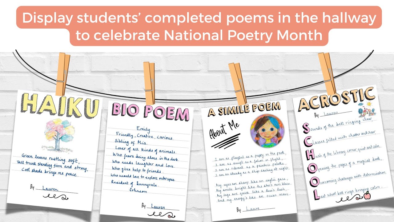 How to Teach Bio Poems (Easy Poetry Activity for Kids)