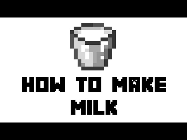 How to milk a cow in minecraft