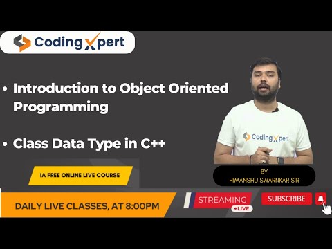 Introduction to Object Oriented Programming | OOPs concepts | Class Data Type in C++