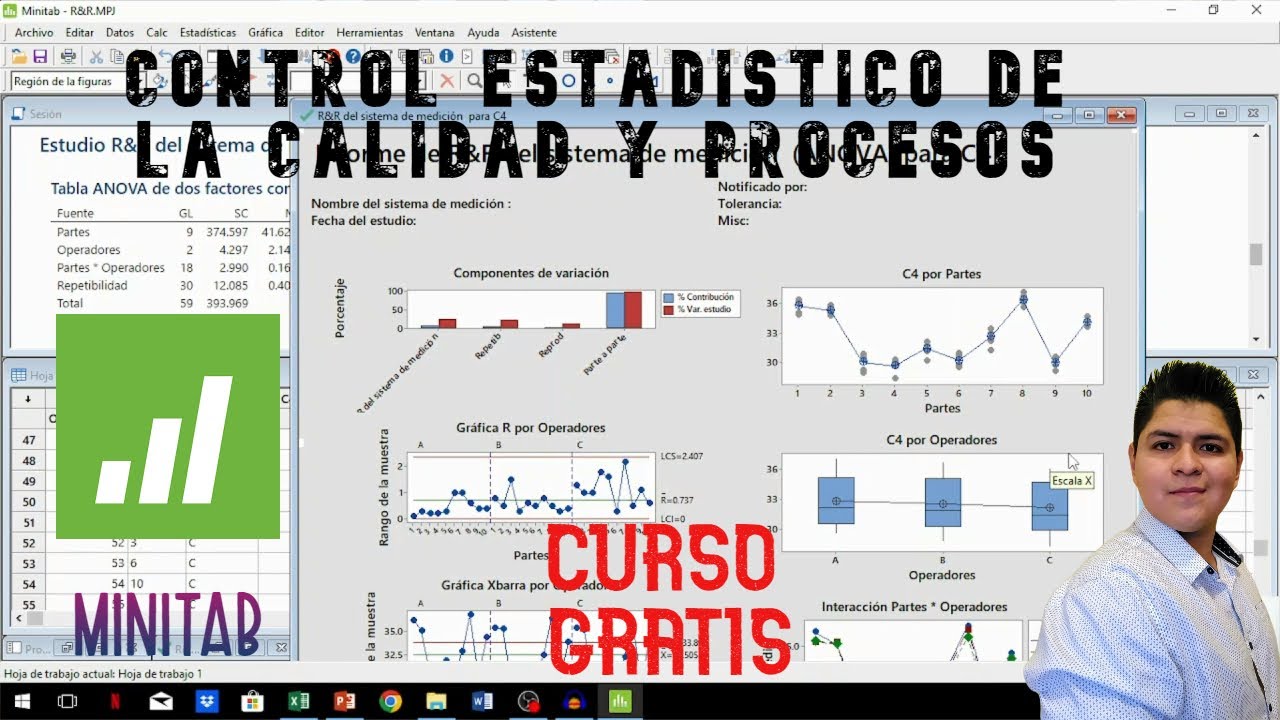 CURSO GRATIS - CONTROL ESTADISTICO DE CALIDAD EN MINITAB 2023 📊👷🏻‍♀️