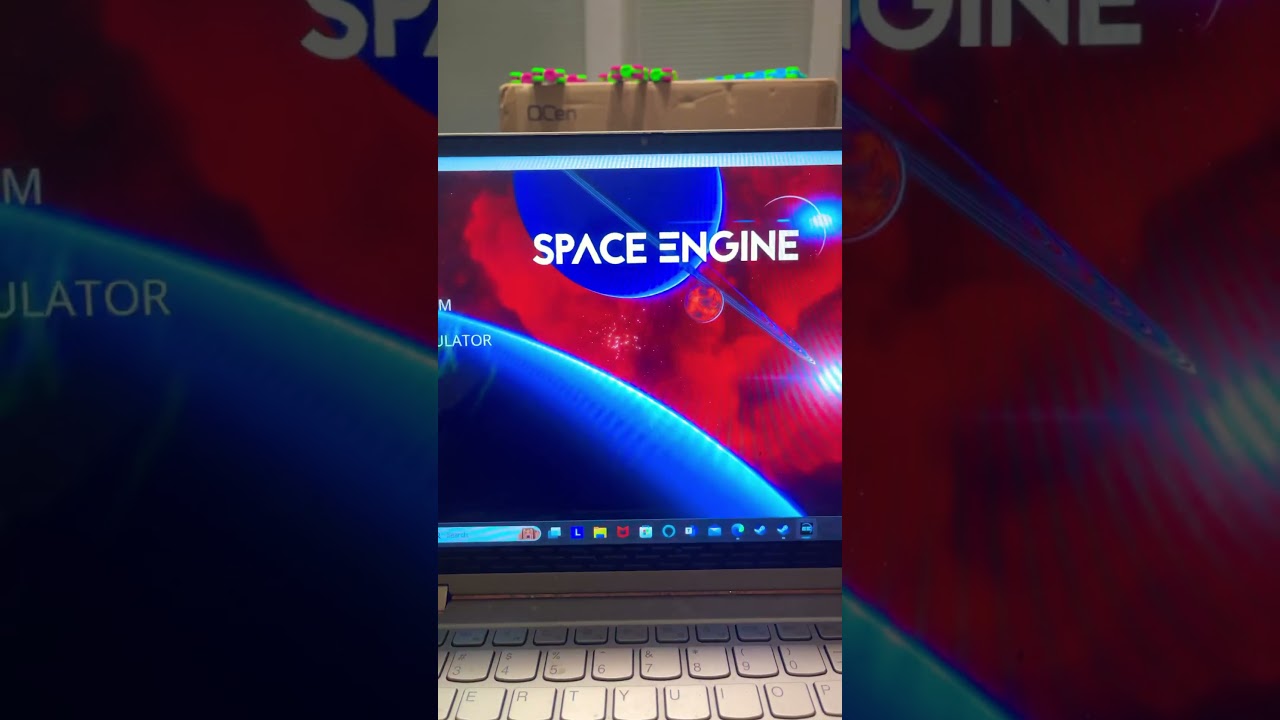 The menu system in #spaceengine