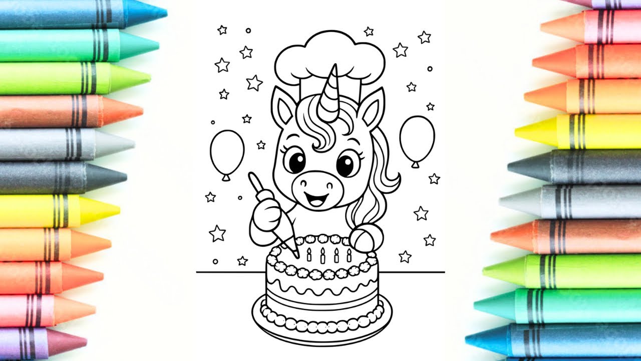 cute unicorn coloring pages ||Rainbow coloring pages ||easy coloring rainbow unicorn
