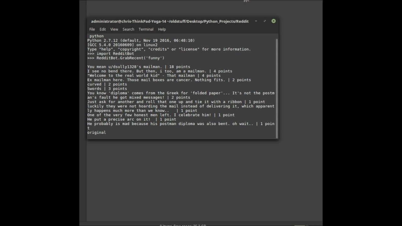 Generating Reddit Comments with Python