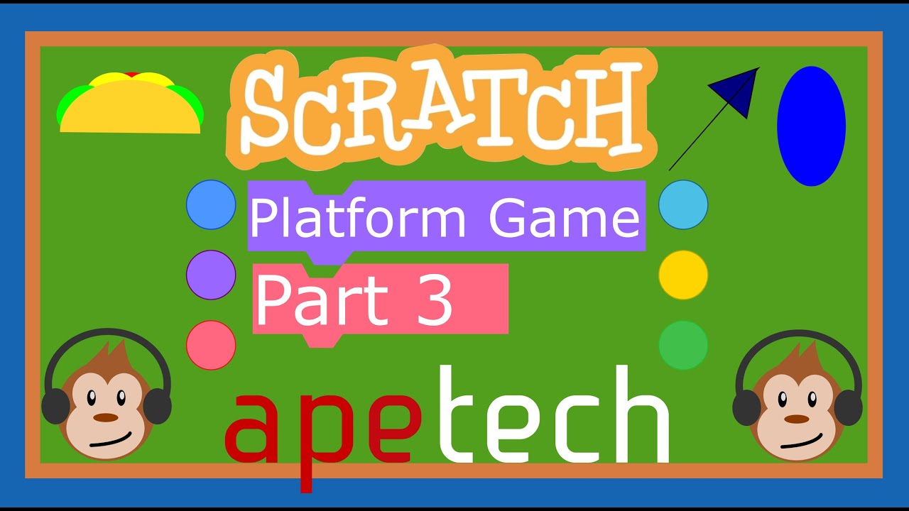 Scratch Tutorial: How to Create A Scrolling Platform Game | Part 3
