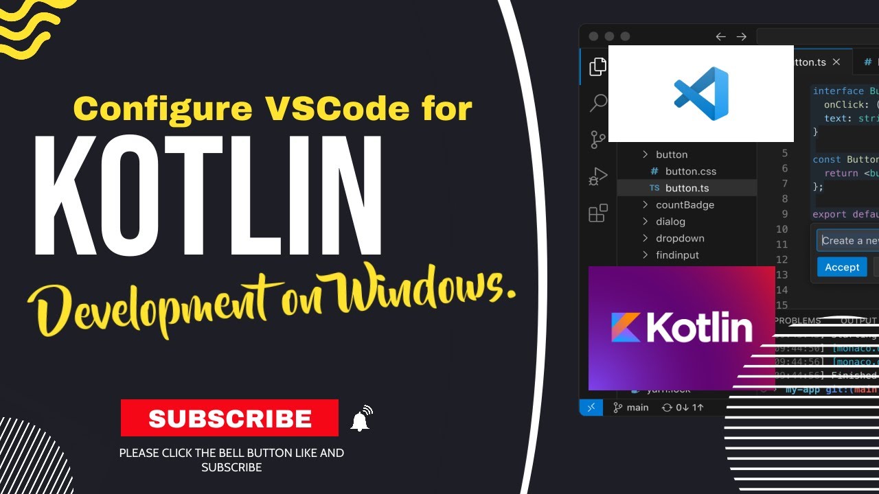 Run Kotlin on VSCode for Windows: Configure VSCode for Kotlin Development on Windows.