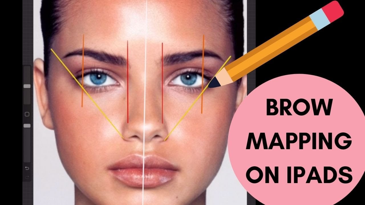 BROW MAPPING IPAD (this is great to practice Brow Mapping for Microblading at home)