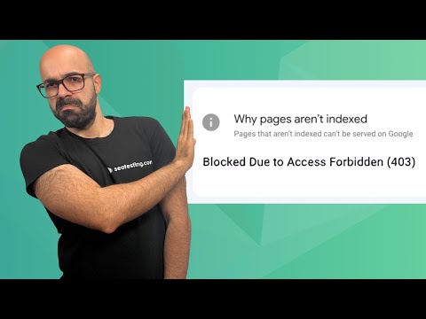 How to fix Blocked Due to Access Forbidden (403) in GSC