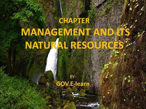 Management of Natural Resources, CBSE Class 10 Video Lecture