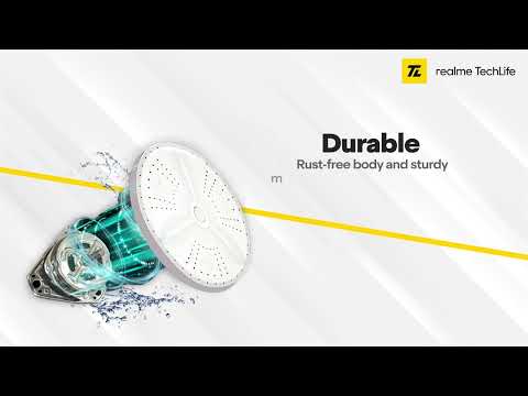 realme TechLife 7 kg 5 Star rating Semi Automatic Top Load Washing ...