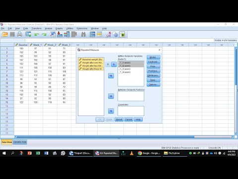 Repeated Measure ANOVA by SPSS