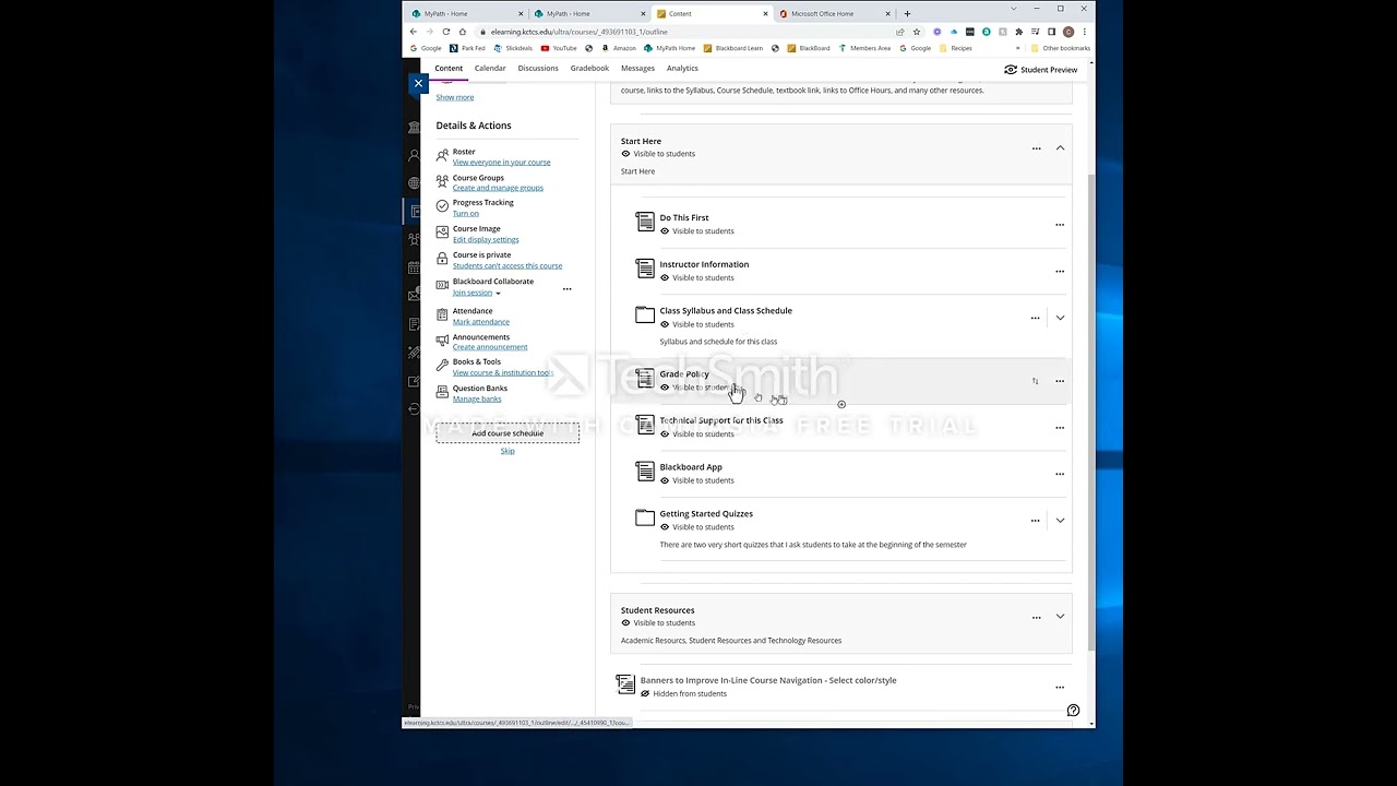 Getting Started with Blackboard in CIT-105