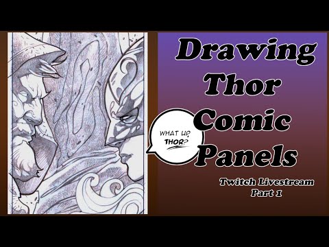 Twitch Livestream: Working on Thor comic panel rendering 4/10/2025