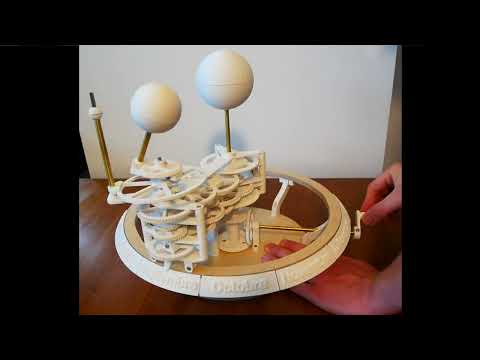 ☀️ TELLURION, SOLAR SYSTEM, SUN, EARTH, MECHANICAL MOON・ 3D File for ・Cults