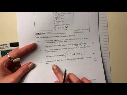 Maths Lit - Paper 2 Nov 2022 (Q3.3. - time, temperature & conversions)