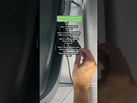 Setting up your new Mohu Leaf Antenna could not be any easier!
