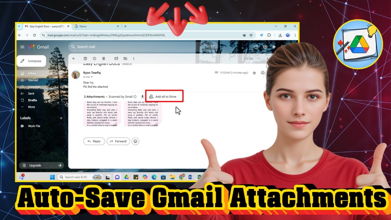 How To Save Gmail Attachments To Google Drive Automatically | Easy Tutorial (2025)