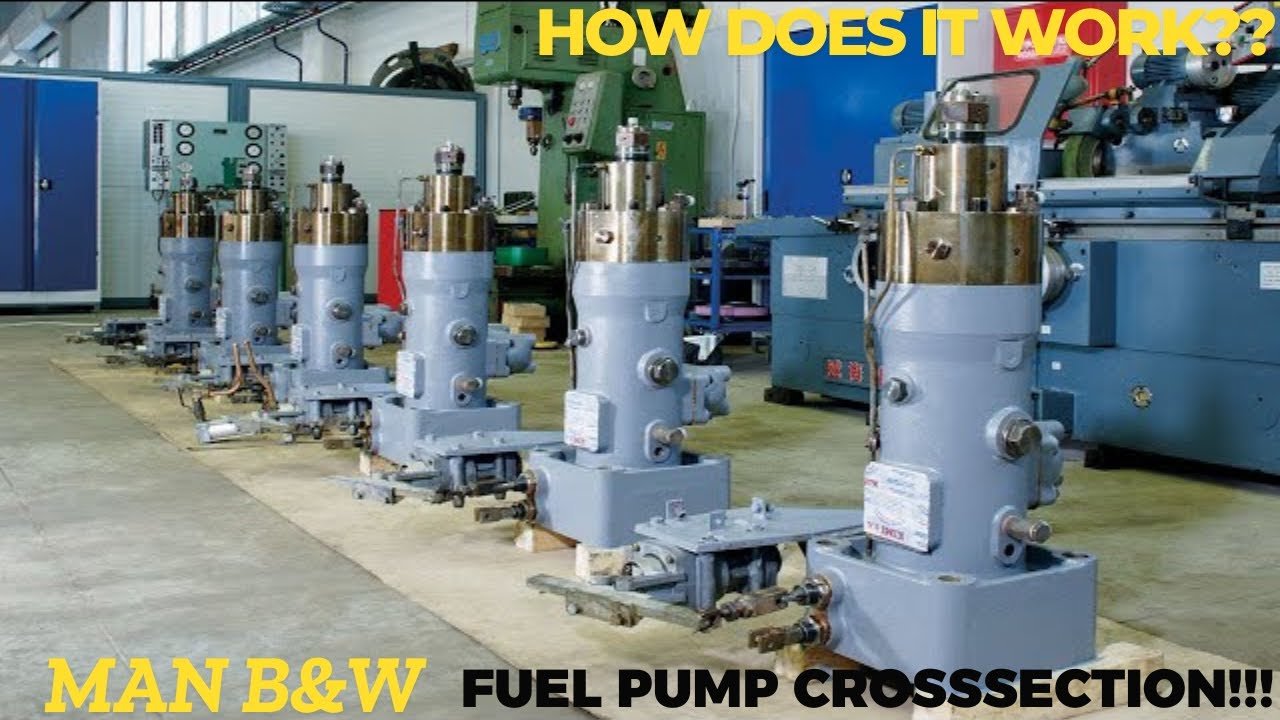 MAN B&W FUEL PUMP WORKING !!! #marineengineering #marineengineer