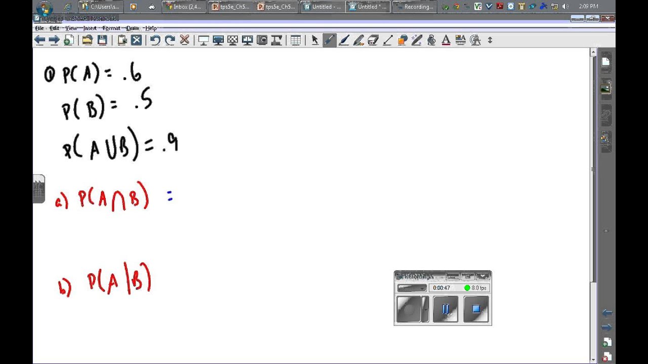 Probability Worksheet - Problem #1