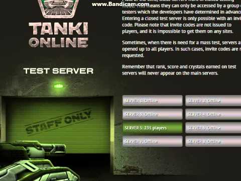 Copy of new code for test server in tanki online 2015