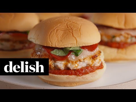 Best Chicken Pizza Burgers Recipe - Delish