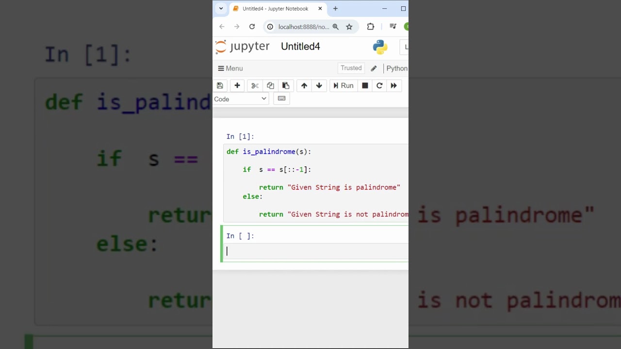 Interview Question#palindrome#python #learn #pythonforbeginners