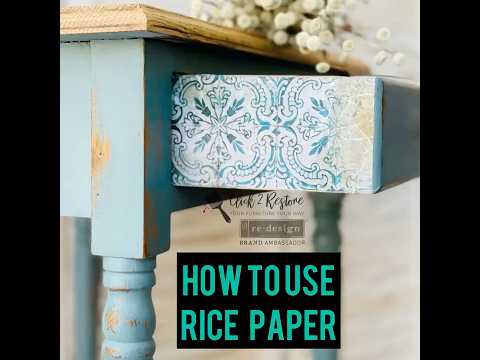 Rice Paper Adds A Soft Touch To DIY Projects: See How To Apply It! #decoupage #diy #homedecor