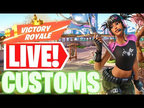 Live fortnite CUSTOMS, hide and seek, simon says !discord