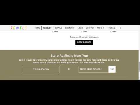 jewelry eCommerce website template free download