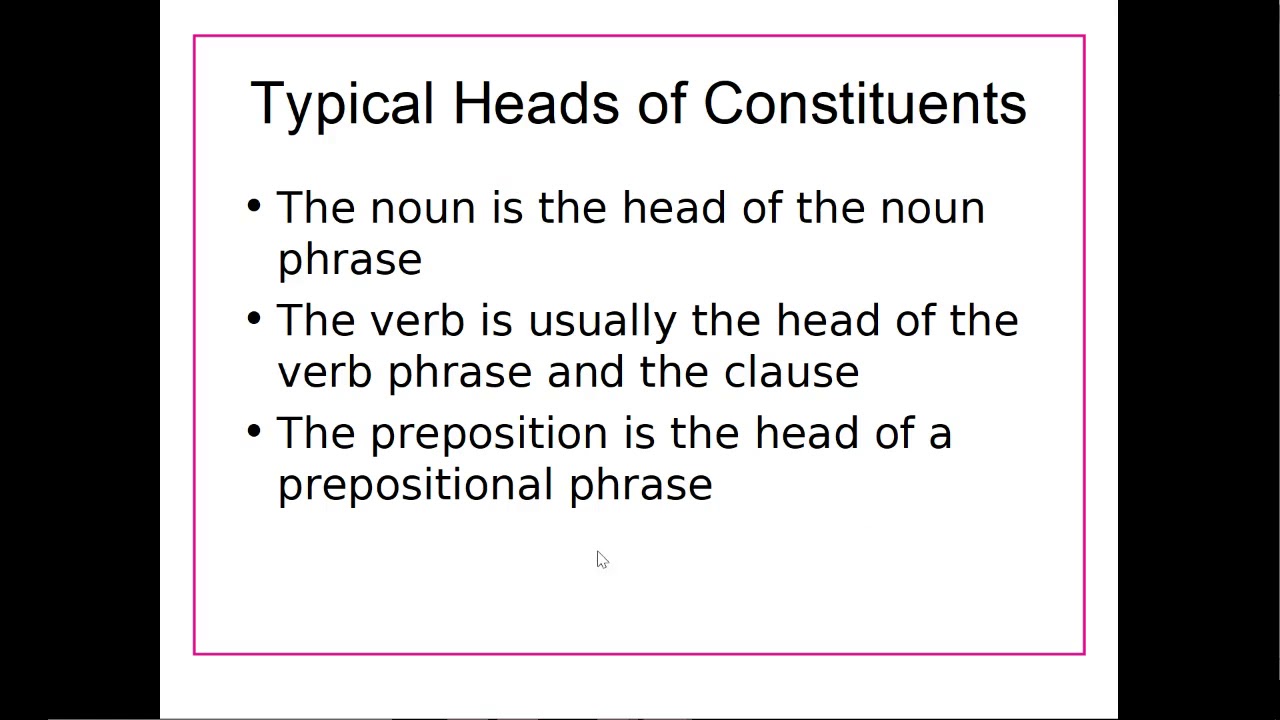 LING 101 UNM - Syntax - Part 2
