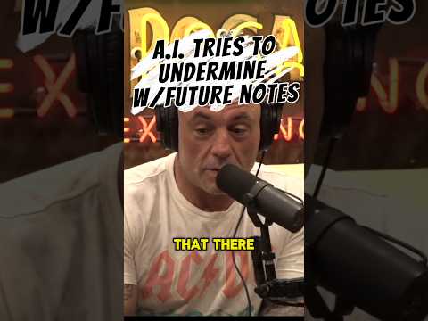 Joe: AI wrote undermining notes for future versions #jre #joerogan #ai #tech #podcast #technology