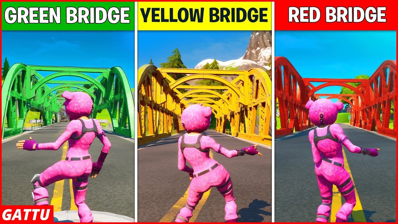 Fortnite Steel Bridge Map locations: Where to dance at green, red ...