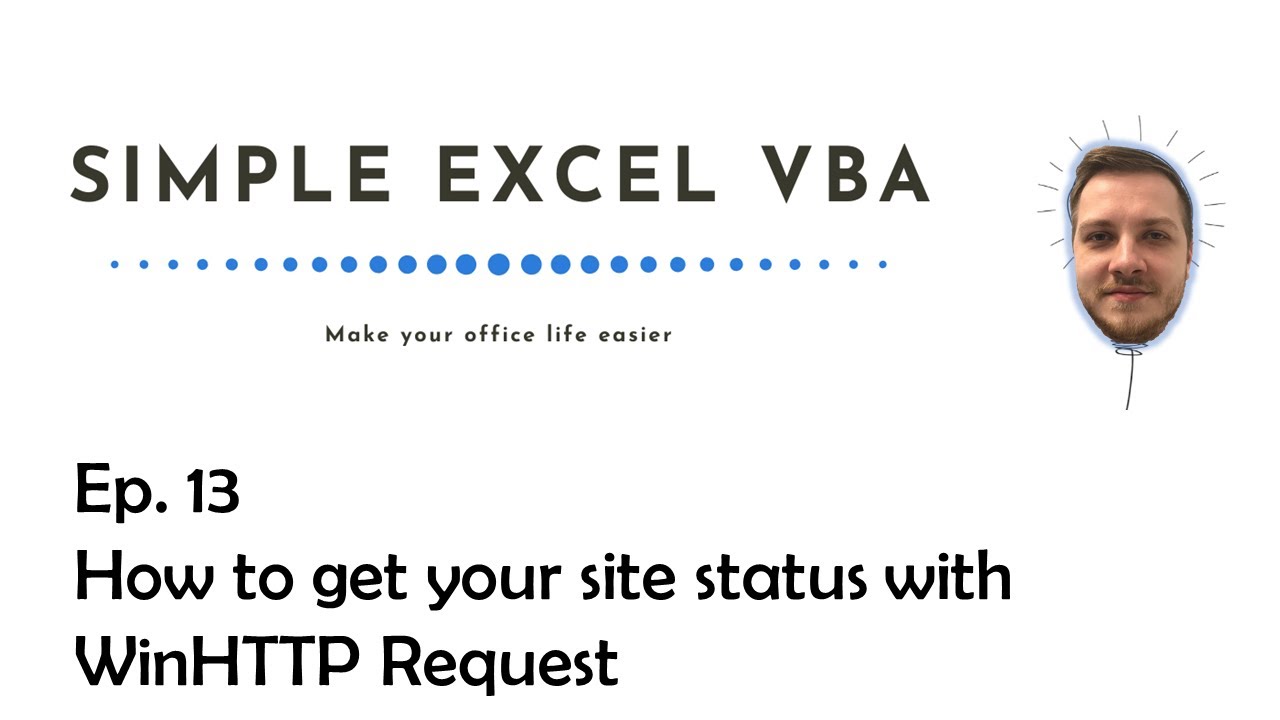 How to get your site status with WinHTTP Request - Simple Excel VBA