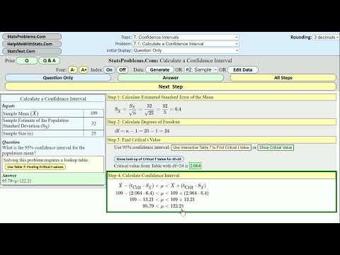 How to Calculate a Standard Error of the Mean