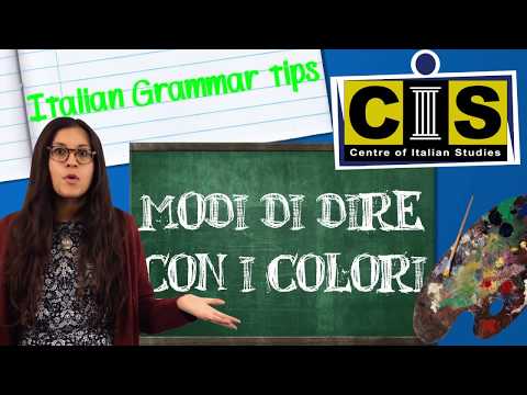 Italian Saying - Modi di dire con i colori