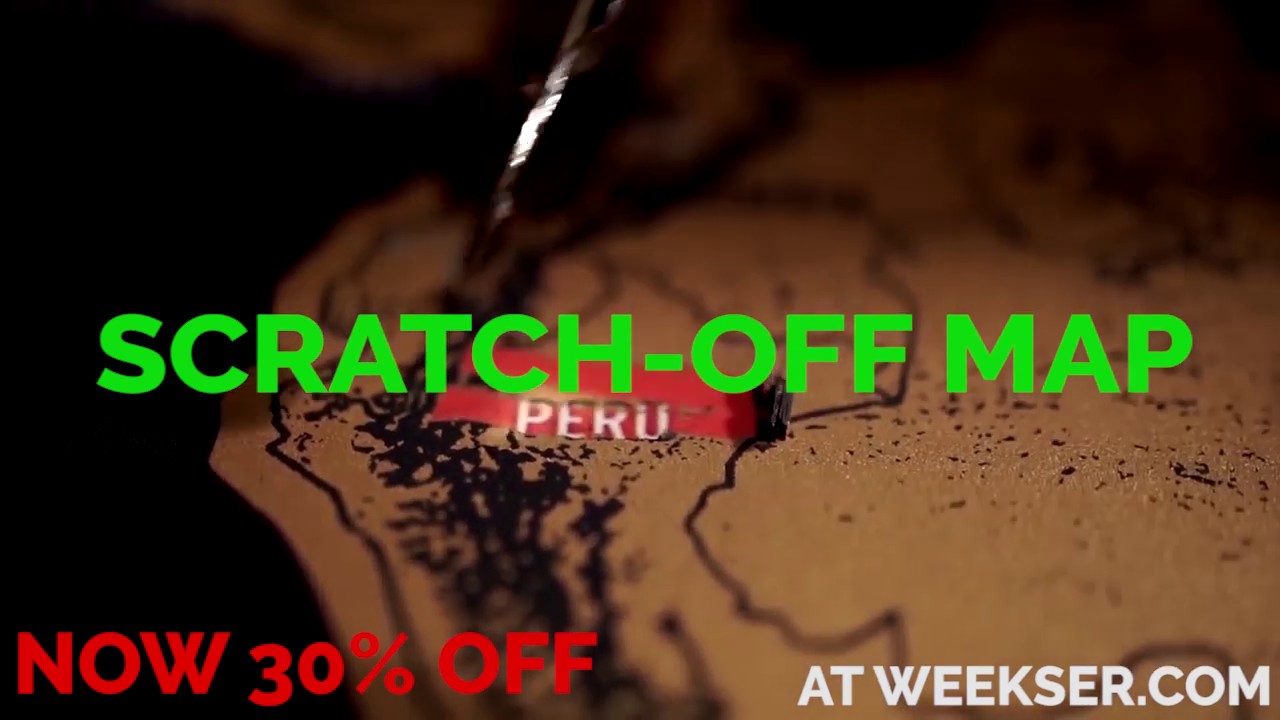 Scratch-Off World Map Promo